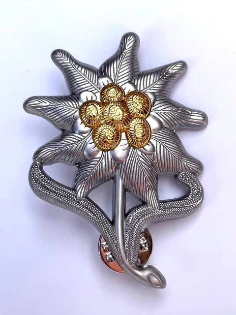 GERMAN ARMY ALPINE Division Pin Badge Wehrmacht Edelweiss Troops ...