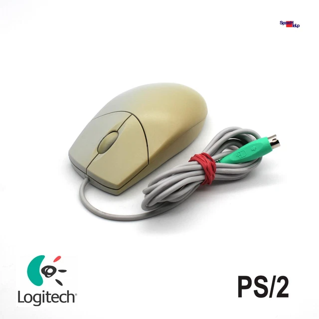 LOGITECH M-S69 MOUSE Ps/2 Connectors Port Retro Vintage Scroll PS2 PS-2 ...