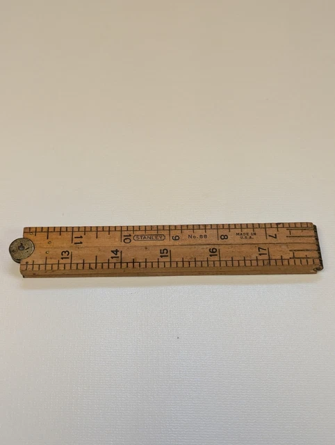 STANLEY RULE & Level Co. No. 68 Boxwood Folding Ruler $12.00 - PicClick