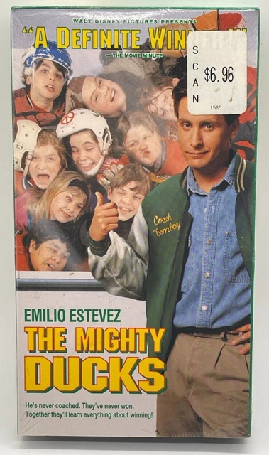 VINTAGE SEALED VHS The Mighty Ducks Walt Disney Home Video Emilio ...