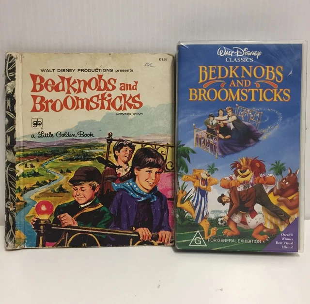 BEDKNOBS AND BROOMSTICKS - VHS & Little Golden Book Walt Disney Angela ...