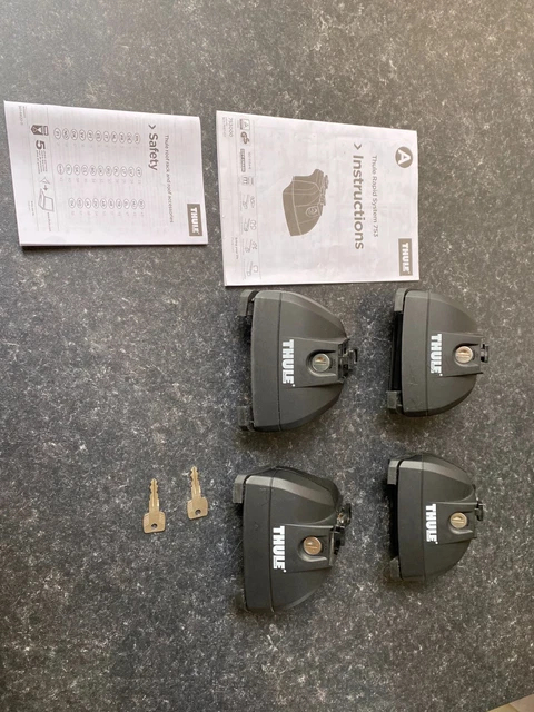 THULE 753 RAPID system footpack AND 4023 fitting kit £65.00 - PicClick UK