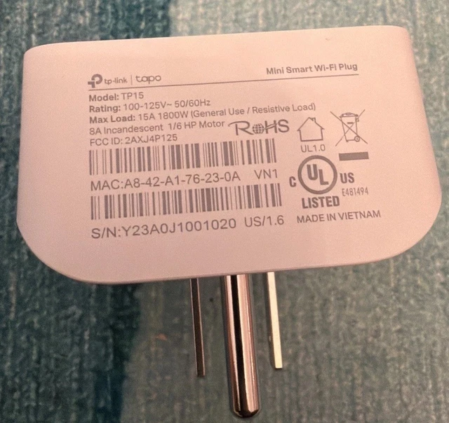 TP-LINK - TAPO Smart Wi-Fi Plug Mini with Matter (1-pack) - White $13. ...