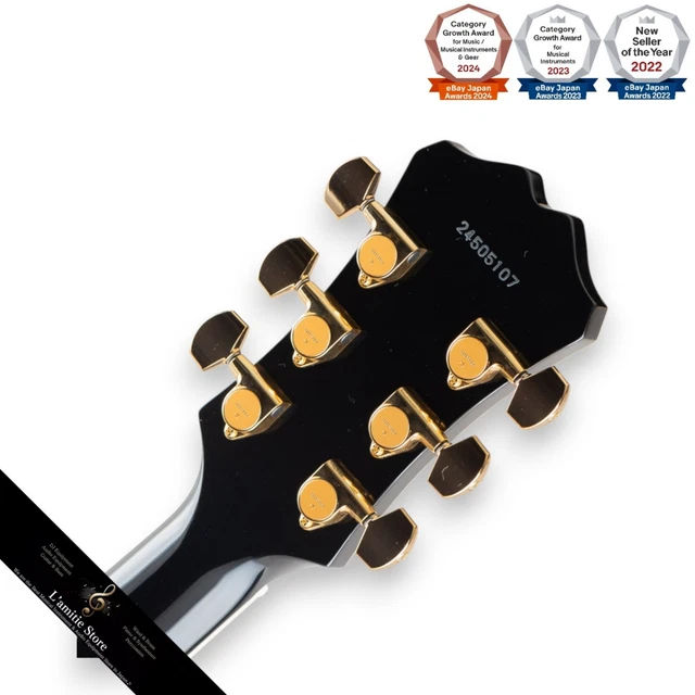 ARIA PRO II TATONIC Semi Acoustic Guitar Black 15.3in Mahogany Center ...