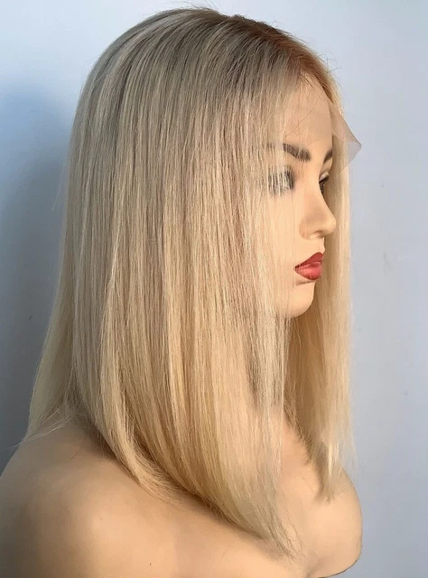LIVED IN BLONDE brown cascade ombre straight bob brazilian Human Hair ...