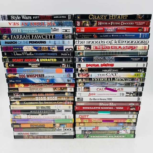 50 BULK LOT DVDs Wholesale Mixed Titles Family Comedy Drama Movies $34. ...
