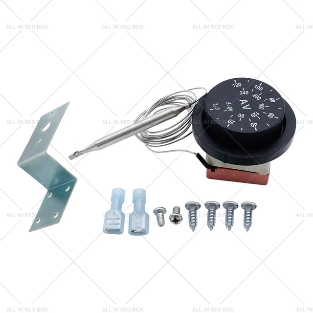 12V 0-120°C VEHICLE Radiator Fan Control Switch Thermostat Controller ...