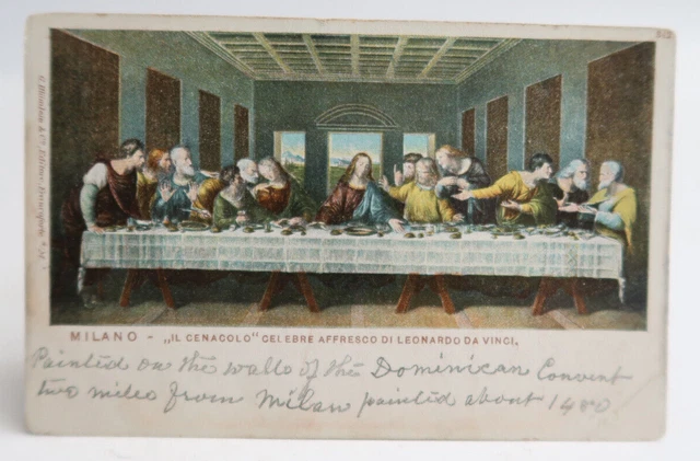 MILANO IL CENACOLO Affresco Last Supper Leonardo Da Vinci Vintage ...