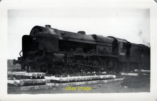 PHOTO 6X4 RAILWAY Steam Engine 46165 ex LMS 4-6-0 at Crewe c1950 £4.00 ...