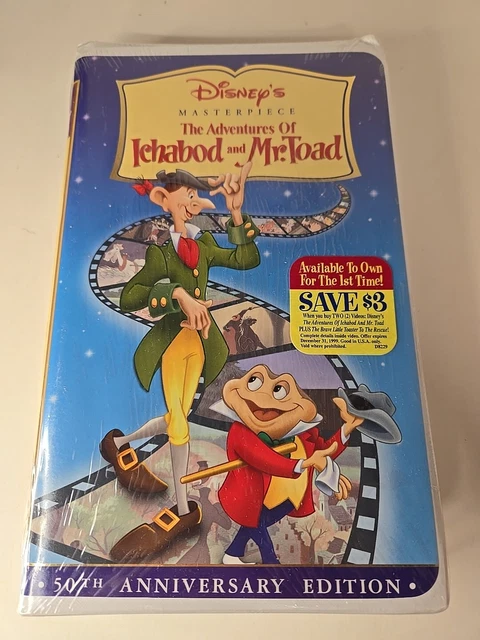 DISNEYS THE ADVENTURES Of Ichabod And Mr. Toad Sealed VHS £10.75 ...