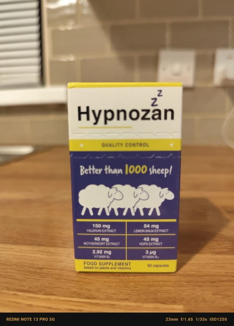 HYPNOZAN HERBAL FOOD Supplement with Lemon Balm Extract, 60 caps £9.99 ...