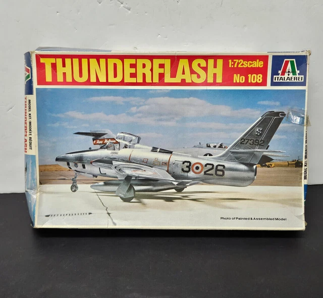 ITALERI RF-84F THUNDERFLASH 1/72 Model Airplane Kit 108 - New open box ...