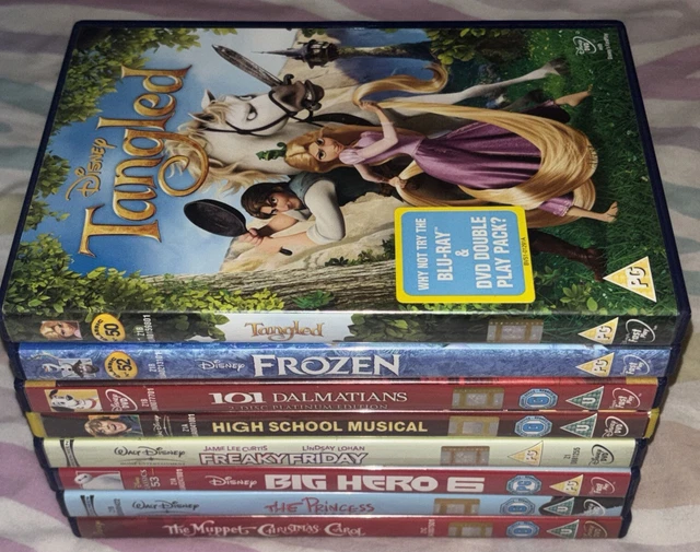 8 DVD BUNDLE Disney kids collectible Job Lot great titles films movies ...