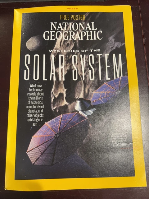 NATIONAL GEOGRAPHIC MAGAZINE | 09.2021 | Solar System | Free Poster £4. ...