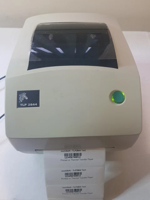 ZEBRA TLP2844 THERMAL Transfer Label Printer P/N: 2844-10340-0001 L ...