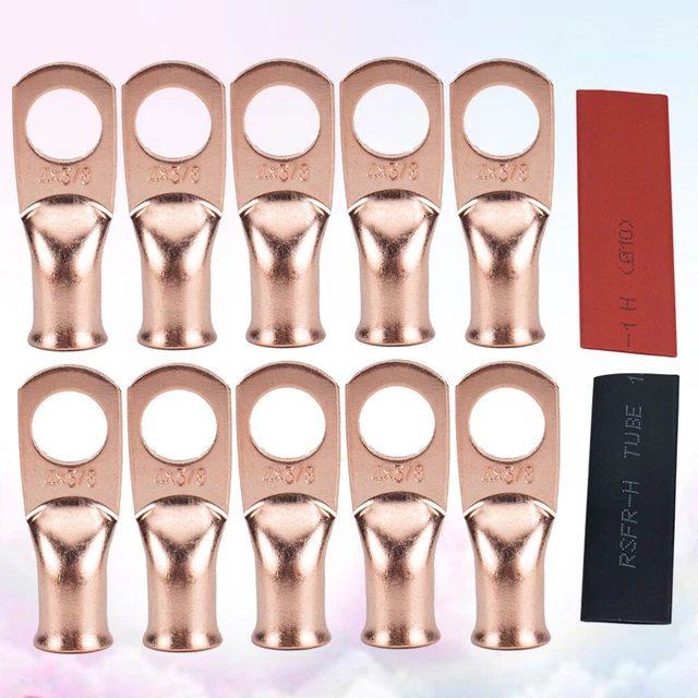 TERMINAL CONNECTORS COPPER Terminal Lugs Bare Copper Eyelets £8.50 ...