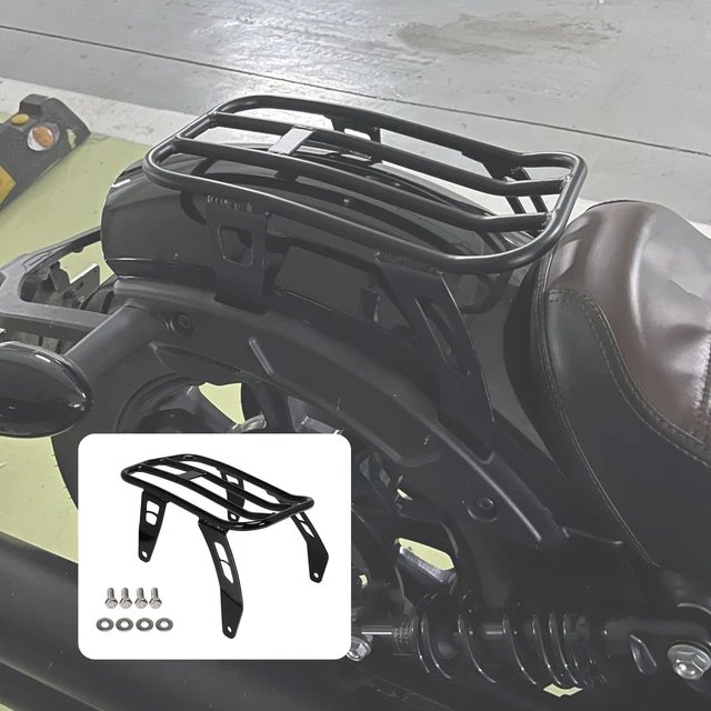 STEEL REAR LUGGAGE Rack For Indian Scout Bobber Twenty 20-2024 Bobber ...