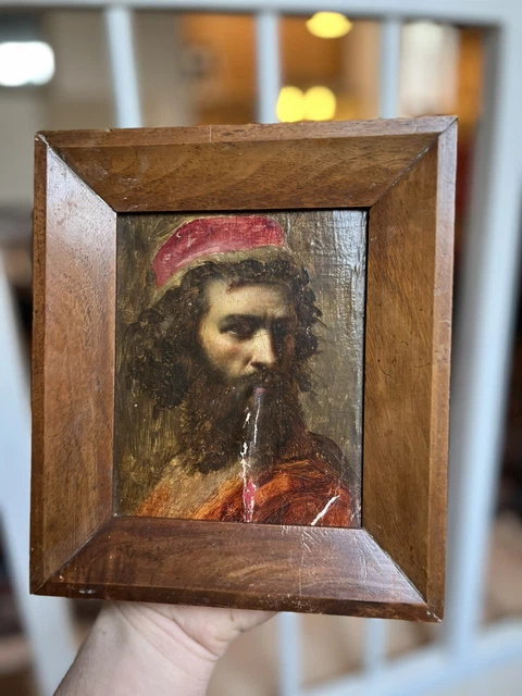 ANCIENNE ESQUISSE PORTRAIT Huile Sur Toile Tableau XIXe EUR 59,00 ...