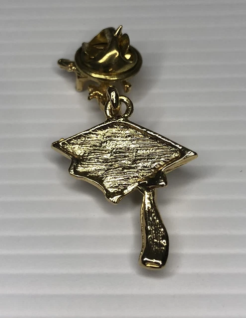 GRADUATION CAP & Guardian Angel Tie Tack Lapel Pin By Alman Brooch Free ...