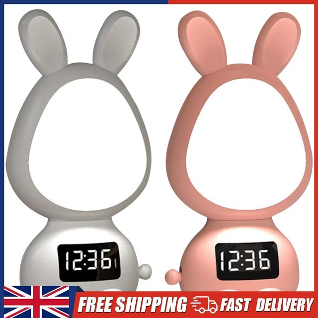 PLUG IN LED Socket Night Light Alarm Clock Plug Into Wall 3-Color ...