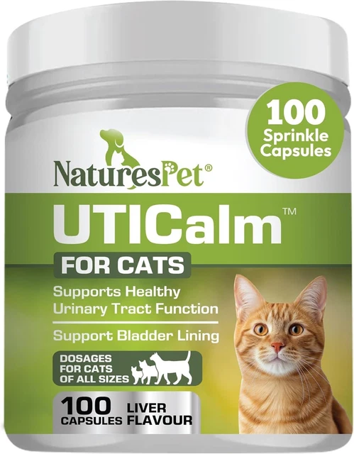 NATURAL CAT CYSTITIS Relief with UTICalm 100 Sprinkle Capsules ...