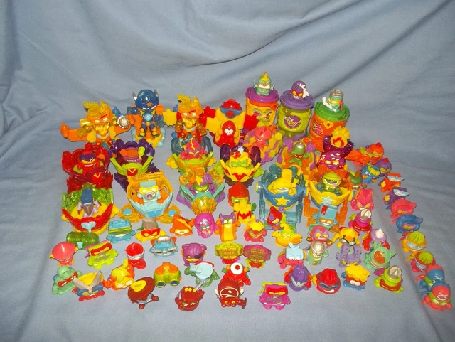 70 SUPER ZINGS/SUPER Things Toy Figures + Home's & Vehicle's £20.00 ...