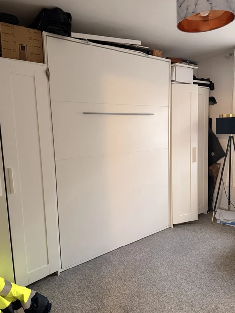 MURPHY BED DOUBLE Size Pull-Down Wall Bed £394.30 - PicClick UK