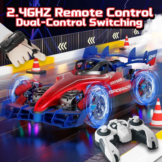 4DRC SPIDER RC Cars, Drift Hand Control Remote,Light & Music, Fast 360 ...