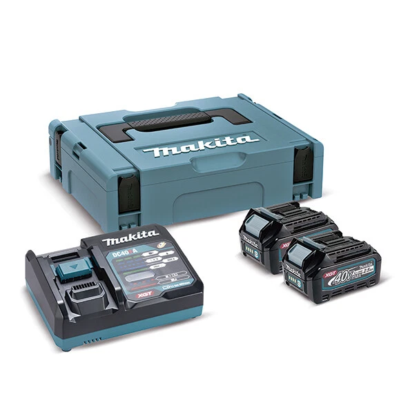 MAKITA 191U00-8 KIT Fuente de Alimentaci n 40Vm x 4.0Ah BL4040x2 + DC40RB + MakP EUR 694,09 ...