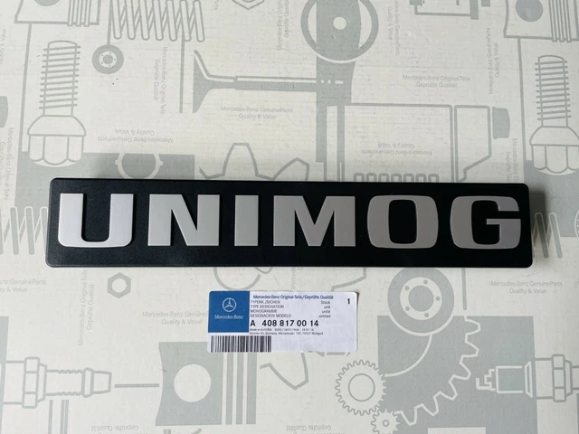 ORIGINAL MERCEDES-BENZ UNIMOG Nameplate Emblem Grille 408 425 436 £64. ...