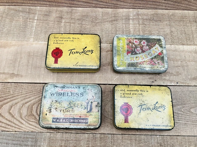 VINTAGE TOBACCO TINS - Tom Long, Churchman’s Wireless, Nosegay £8.50 ...
