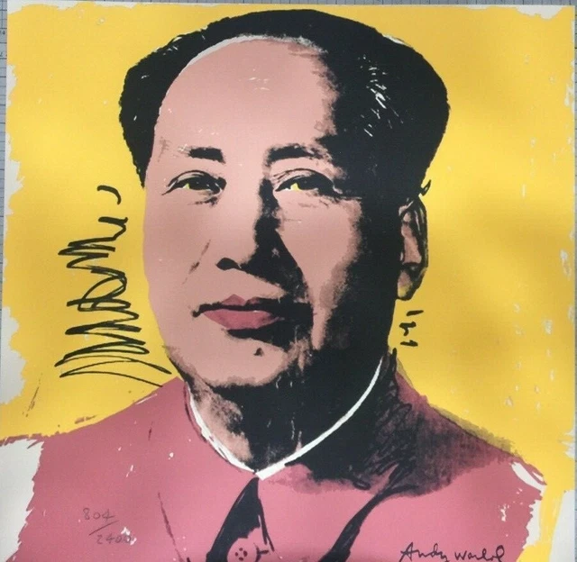 ANDY WARHOL MAO Zedong 60x60cm Certificate of Authenticity MZ016 £103. ...