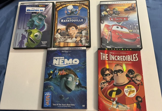 2001-2007 PIXAR MOVIE Lot, Monsters Inc, Finding Nemo, The Incredible ...