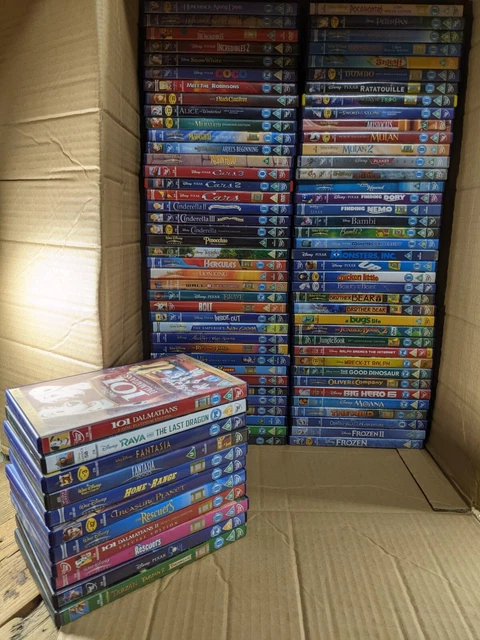 DISNEY ANIMATION DVD Bundle x89: Bolt, Rava, 101 Dalmatians, Inside Out ...