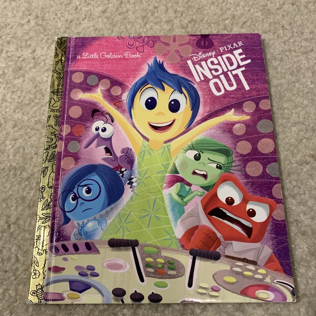 DISNEY PIXAR INSIDE Out Little Golden Book Hardcover Movie Story ...