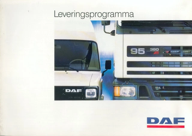 DAF TRUCKS LEVERINGPROGRAMMA Prospekt 1987 NL brochure catalogo prospetti EUR 17,90 - PicClick IT