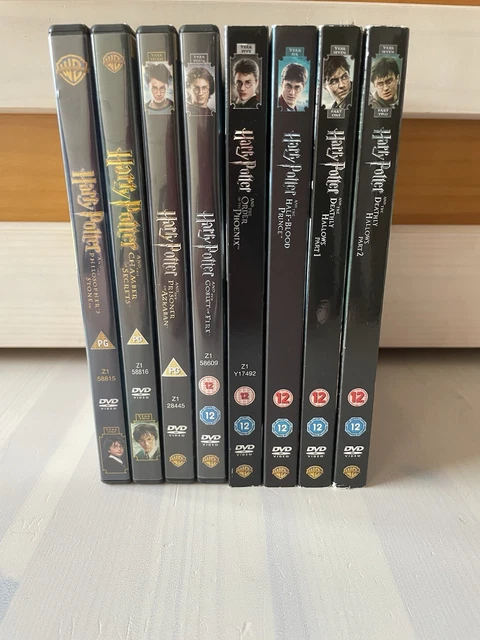 HARRY POTTER DVD Box Set 1-8 Complete Collection DVDs & Artwork Only ...