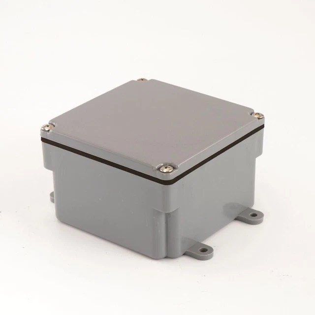 4 IN. X 4 In. X 4 In. Gray PVC Junction Box $10.00 - PicClick