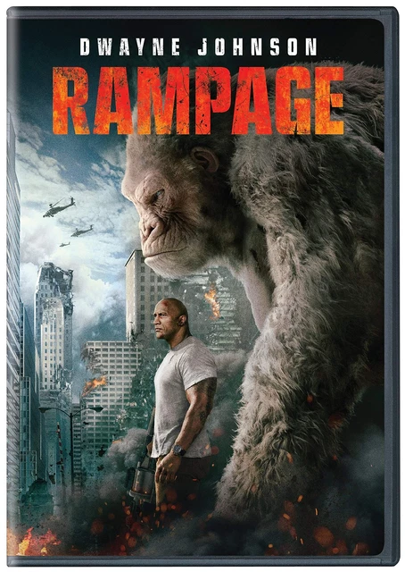 RAMPAGE (DVD) DWAYNE Johnson Dwayne "The Rock" Johnson Naomie Harris ...