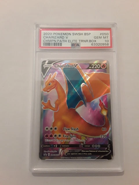 POKEMON PKM CHAMPIONS Path - Charizard V - Swsh050 - Psa 10 - Gem Mt ...