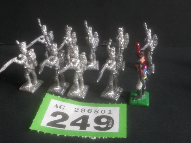 LEAD SOLDIERS FOR Battle Of Waterloo 10 French Line Infantry Standing ...