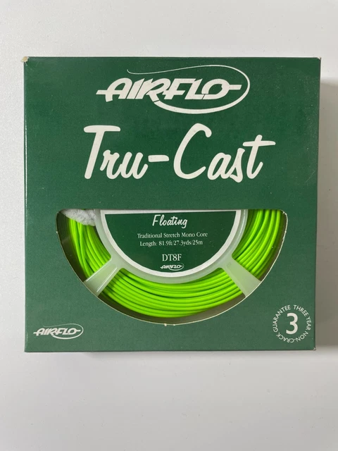 VINTAGE AIRFLO TRU-CAST floating fishing line 25m £7.95 - PicClick UK