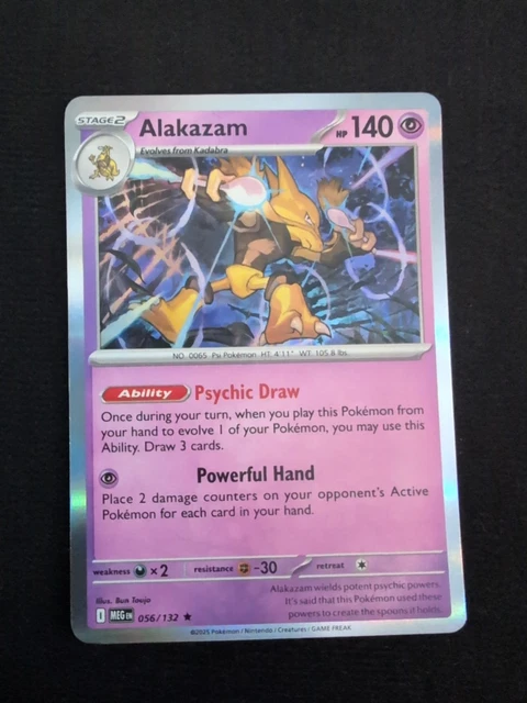 POKÉMON TCG MEGA Evolution Alakazam 056/132 Holo Rare £1.13 - PicClick UK