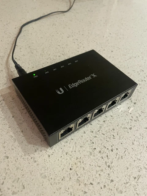 UBIQUITI ER-X EDGEROUTER X 5-Port Broadband Router w/ 1x Passive PoE ...