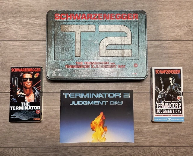 VINTAGE SCHWARZENEGGER T2 Terminator Double VHS Box Set Limited Edition ...