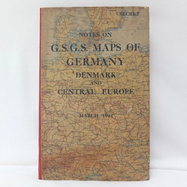 WW2 1944 SECRET GSGS MAPS GERMANY M.I.4 HANDBOOK D-DAY BRITISH 2nd ARMY ...