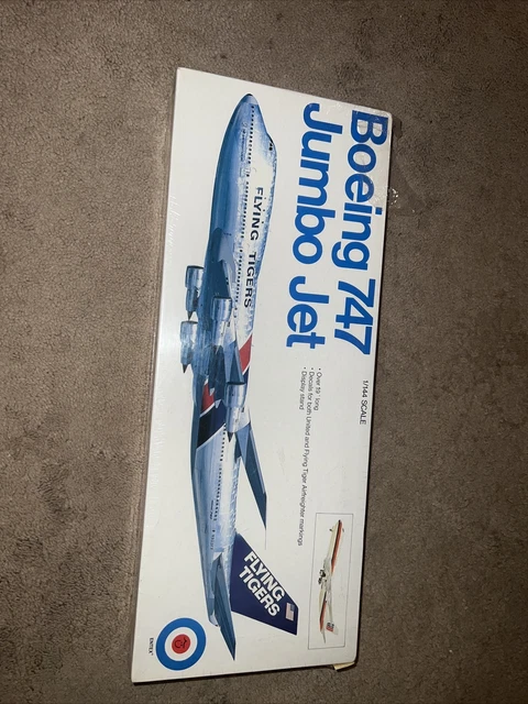 ENTEX MODEL BOEING 747 Jumbo Jet Flying Tigers in Box EUR 51,20 ...