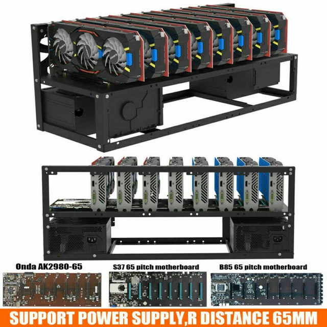 8 GPU MINING Rig Frame Miner Motherboard Bracket £12.59 - PicClick UK