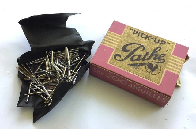 ANCIENNE BOÎTE A Aiguilles De Gramophone Pathe Pick-Up 200 Needles ...