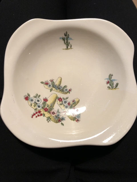 RARE BESWICK MEXICAN MADNESS PATTERN 1950’s Bowl Dish Small Vintage ...